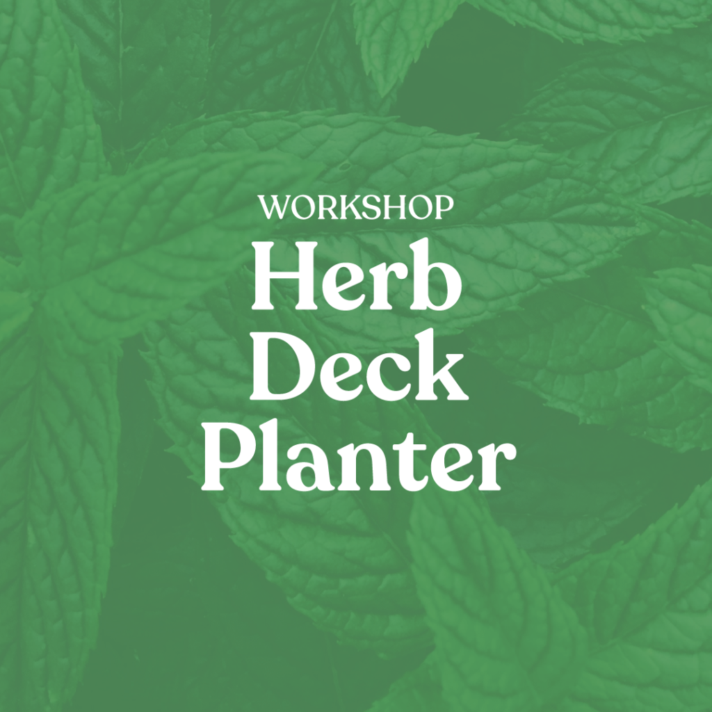 Workshop: Build a Herb Deck Planter - GardenKitchener Workshop: Build a Herb Deck Planter - GardenKitchener